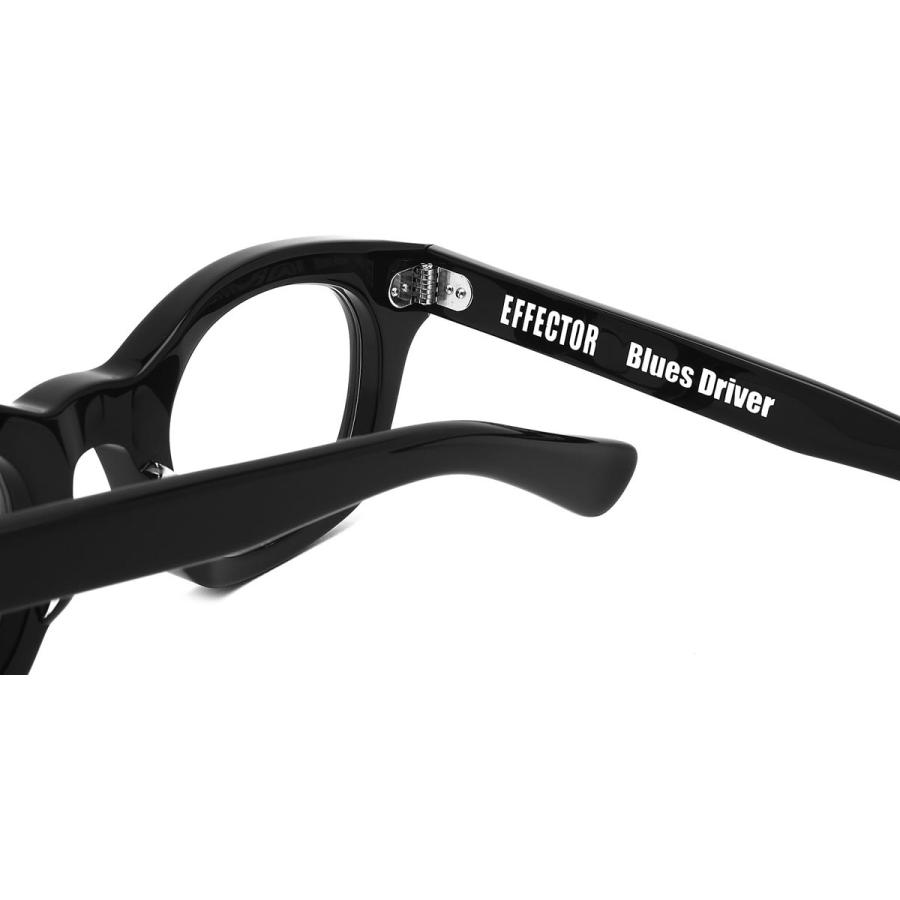 EFFECTOR（エフェクター） メガネ Blues Driver BK 48サイズ Blues Driver ブルースドライバー ウェリントン 日本製 UVカット仕様 伊達メガネレンズ付 ...