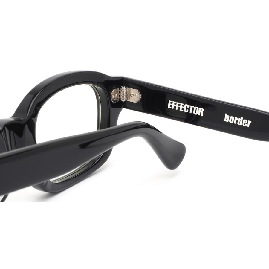 EFFECTOR エフェクター メガネ border BK 50サイズ BORDER ボーダー 日本製 UVカット仕様伊達メガネレンズ付 : メガネ・サングラスのThats - 通販 ...