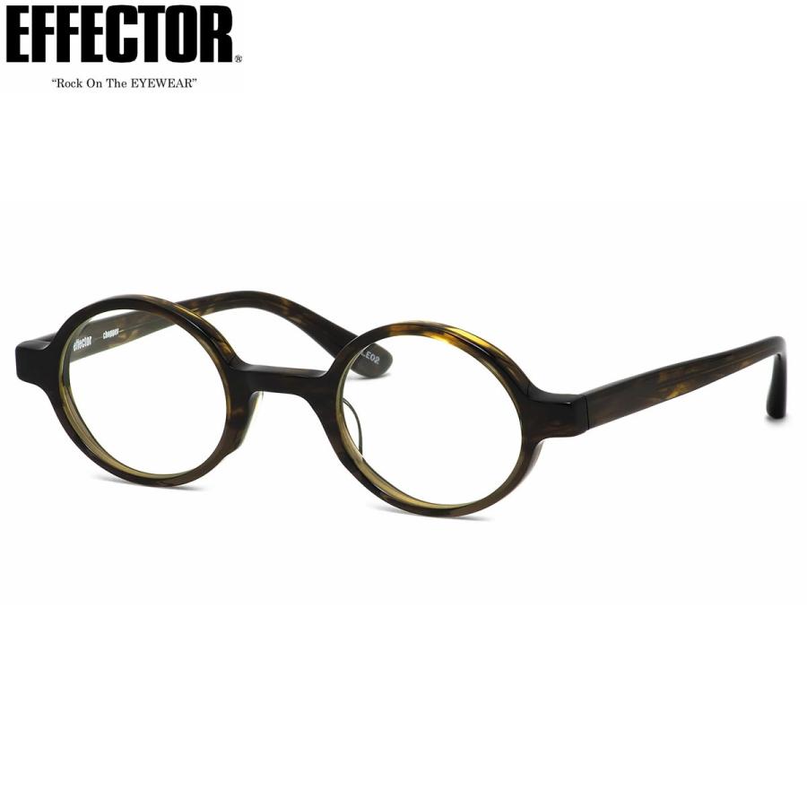EFFECTOR エフェクター chopper LEO2 43サイズ メガネ UVカット仕様伊達メガネレンズ付 effector チョッパー ラウンド 丸メガネ 日本製 : メガネ・サングラス ...