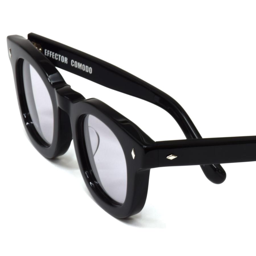 エフェクター COMODO BK/GY 46 サングラス EFFECTOR コモド 黒縁 くろぶち グレー メイドインジャパン 日本製 国産 鯖江 メ :comodo-bkgy-46:メガネ ...