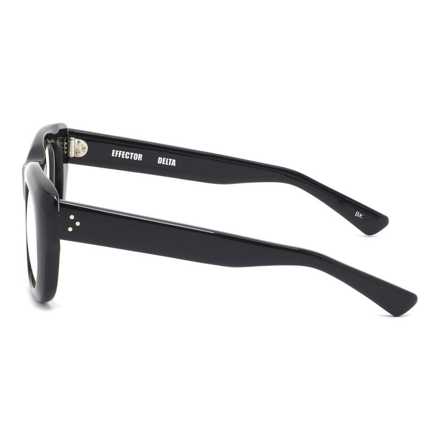エフェクター DELTA BK 52サイズ メガネ UVカット仕様伊達メガネレンズ付 EFFECTOR デルタ ウェリントン デルタシリーズ 日本製 :delta-bk-52:メガネ ...
