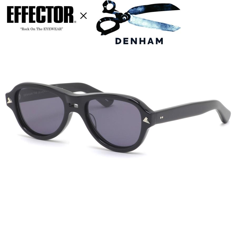 エフェクター DENHAM-4 BK/DGY 52 サングラス EFFECTOR × DENHAM THE JEANMAKER デンハム made i : denham4-bkdgy-52 ...