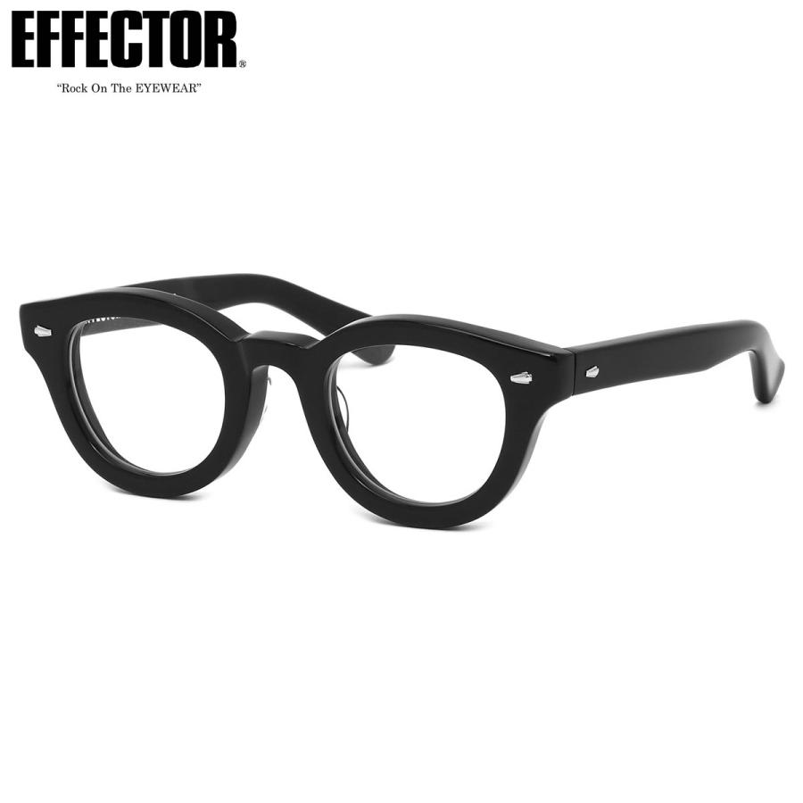 EFFECTOR エフェクター メガネ Harmonist BK 48サイズ HARMONIST ハーモニスト ボストン 日本製 UVカット仕様 伊達メガネレンズ付 : メガネ・サングラスの ...
