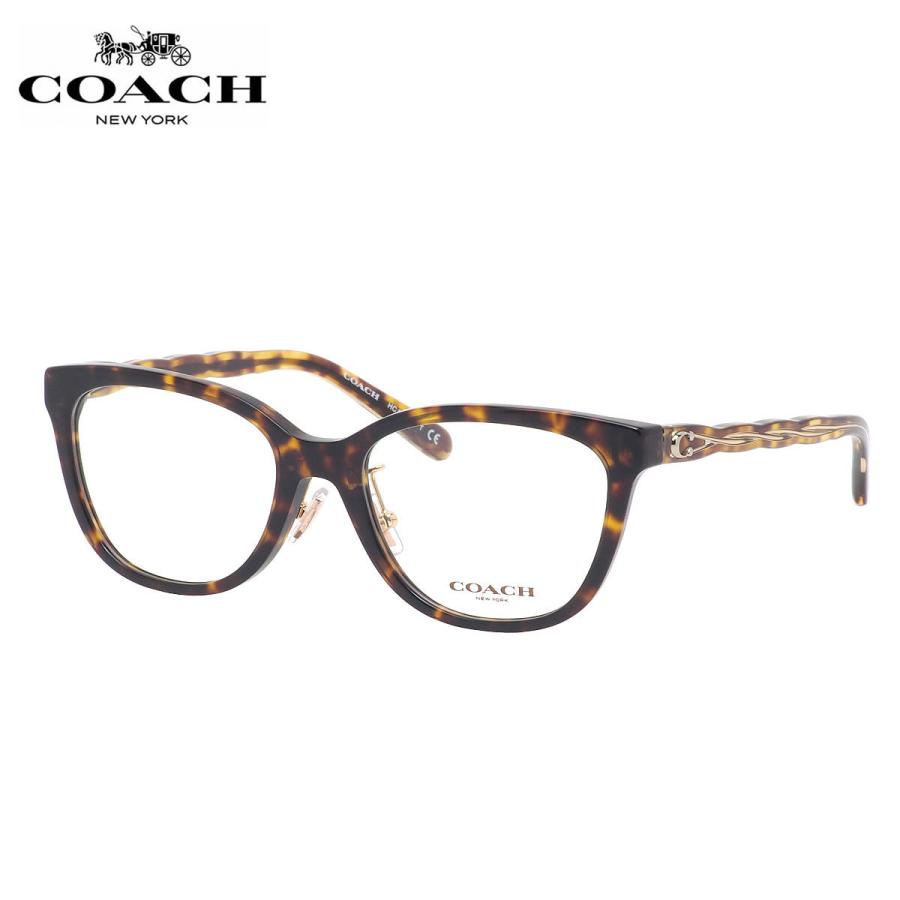COACH コーチ HC6186F 5120 53 メガネ デミ ハバナ べっ甲 トータス フォックス キャッツアイ メンズ レディース ...