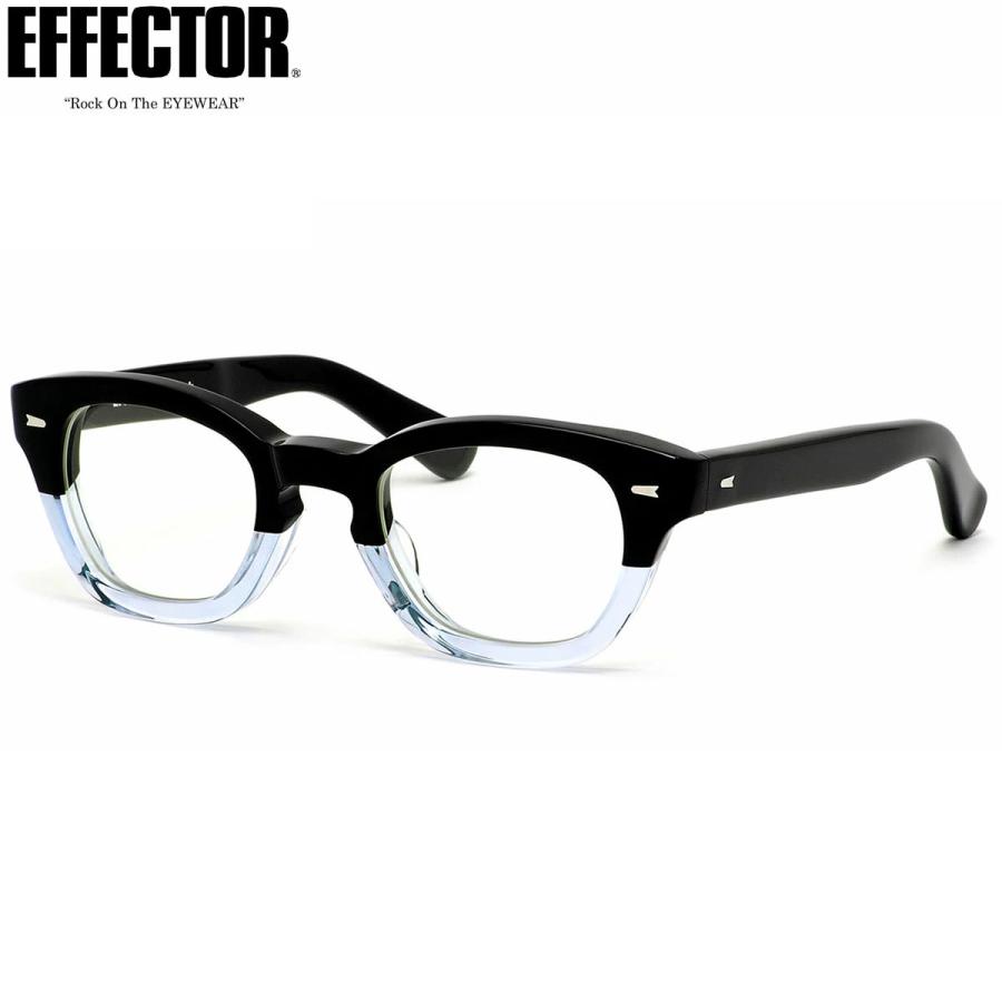EFFECTOR エフェクター メガネ hook BK2 48サイズ HOOK フック ウェリントン 日本製 UVカット仕様 伊達メガネレンズ付 : メガネ・サングラスのThats - 通販 ...