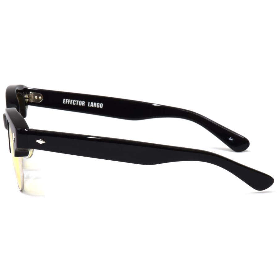 エフェクター LARGO BK/YE 49 サングラス EFFECTOR ラルゴ セルブロー 黒縁 くろぶち イエロー メイドインジャパン 日本製 国 : largo-bkye-49 ...