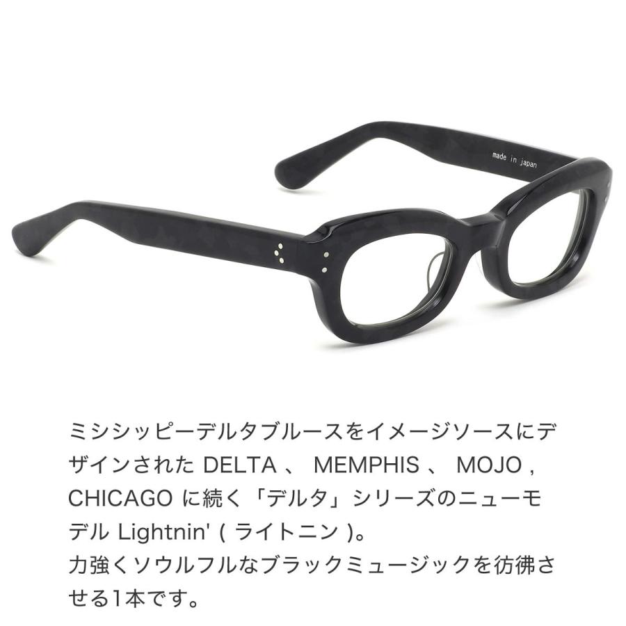 EFFECTOR エフェクター メガネ 紫外線カットレンズセット Lightnin' BKCA 47サイズ ライトニン 8mm 肉厚 ウェリントン ダテメガネ made in Japan 日本 ...