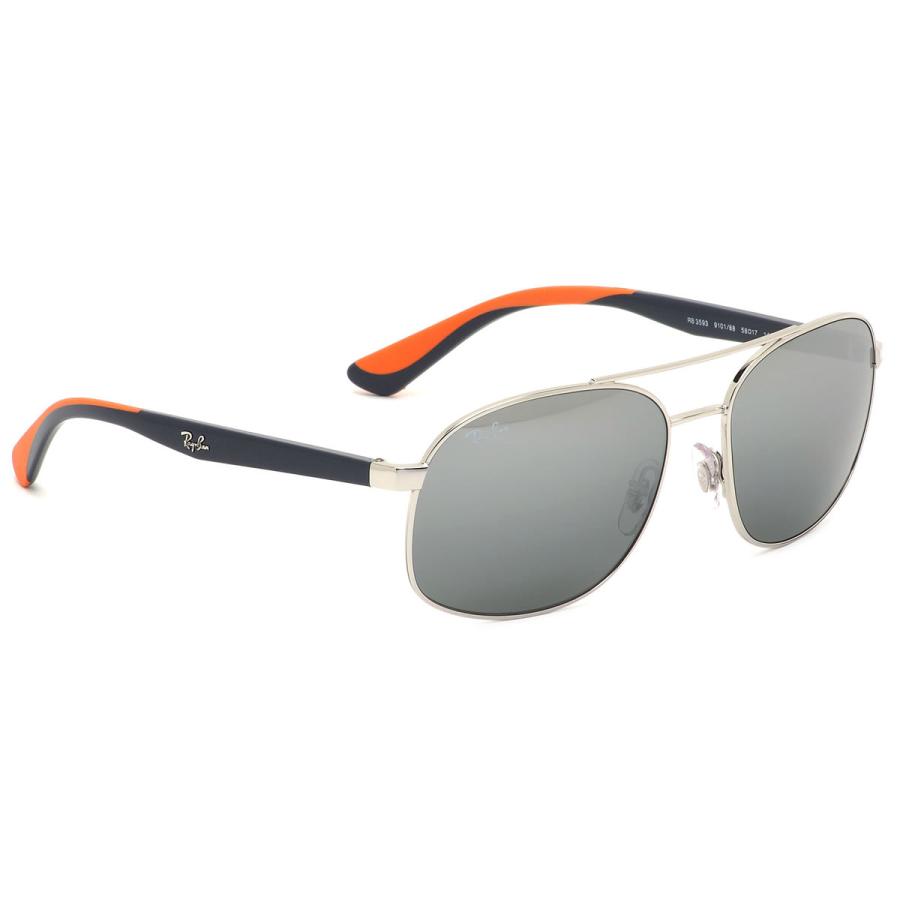 Ray-Ban レイバン サングラス RB3593 910188 58サイズ ダブルブリッジ ツーブリッジ ラバー コンビネーション ...