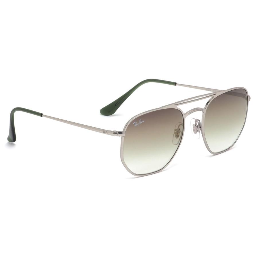Ray-Ban レイバン サングラス RB3609 91420R 54サイズ 銀 緑 グラデーションレンズ ヘキサンゴン 六角形 ダブ ...