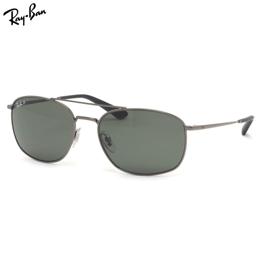 Ray-Ban レイバン サングラス RB3654 004/9A 60サイズ ツーブリッジ ダブルブリッジ 偏光レンズ 度数付き対応 メンズ ...