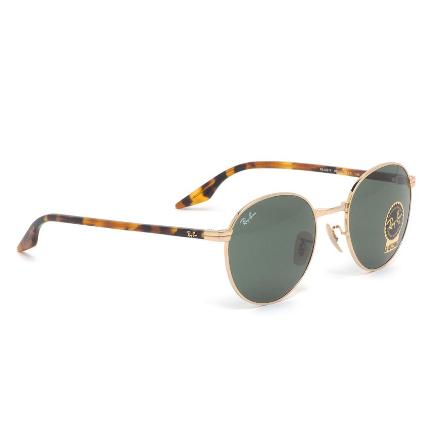 Ray-Ban レイバン RB3691 001/31 51 サングラス ラウンドメタル グリーンクラシック G15 度数付き対応 メンズ ...