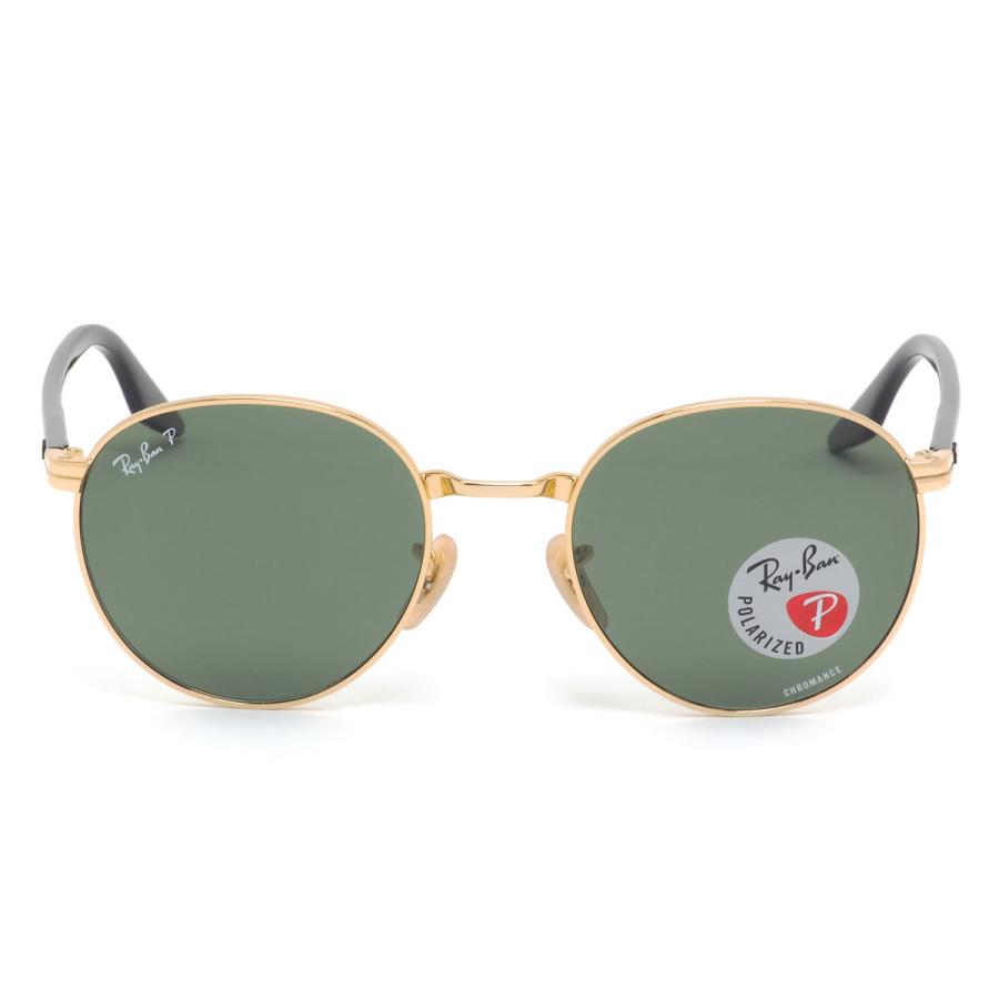 Ray-Ban レイバン RB3691 001/P1 48 サングラス 偏光レンズ クロマンス ポラライズド ラウンドメタル グリーン ...