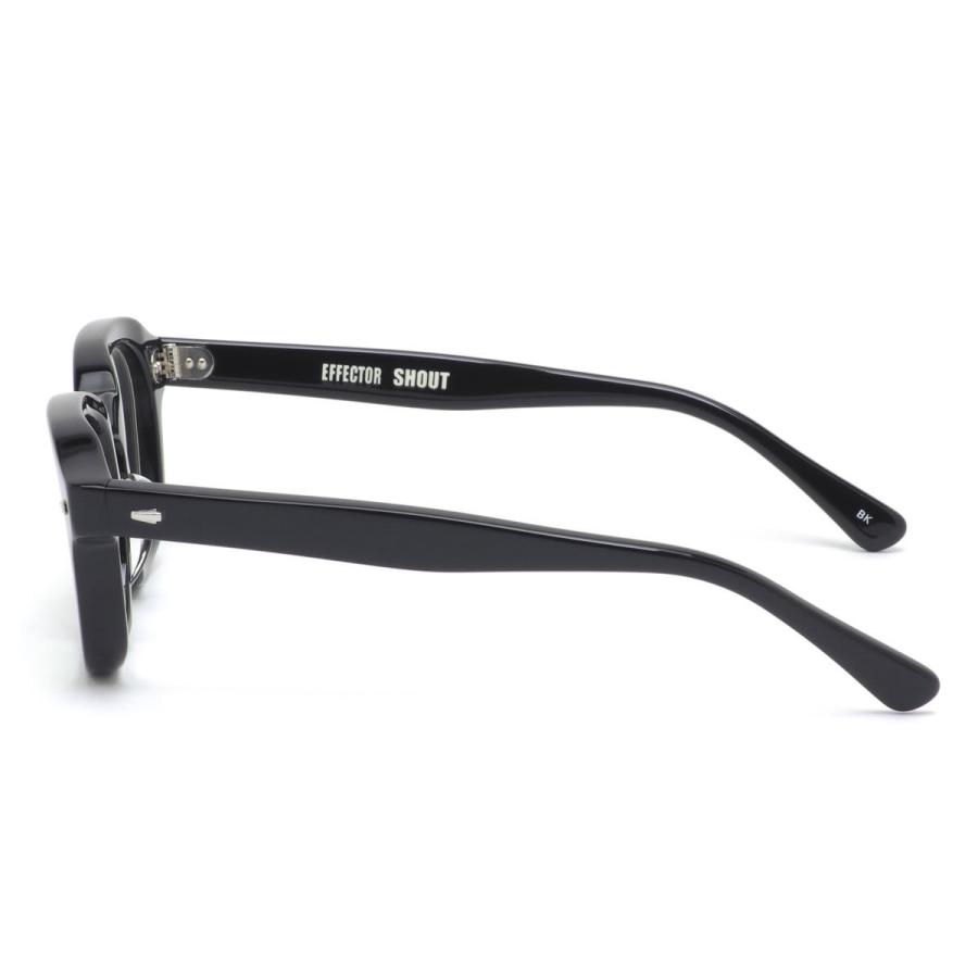 エフェクター メガネメガネ 紫外線カットレンズ付き SHOUT BK 47 EFFECTOR : メガネ・サングラスのThats - 通販 - Yahoo!ショッピング