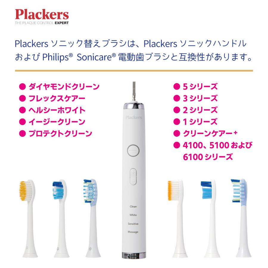 Plackers 充電式 ソニック電動歯ブラシ IPX7防水 抗菌 USB充電OK Plackers 充電式 ソニック電動歯ブラシ IPX7防水 抗菌 USB充電OK