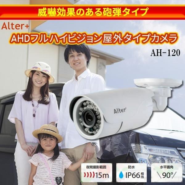 キャロットシステムズ ☆在庫数のみ！SALE商品！Alter+ AHDフルハイビジョン屋外タイプカメラ 18mケーブルセット AH-120 ...