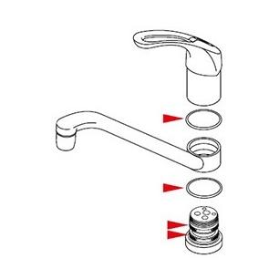 KVK正規取扱店 PZ213JNPK純正品 メール便無料 KM556 KM557等用Xパッキンセット 水漏れ直 Xパッキン スリップ板 各2個 水栓部品 補修品 消耗品 : pz213jnpk ...