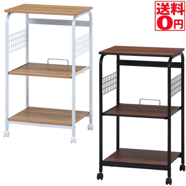 レンジワゴン FBC-03-2 ダイニング収納 BK/BR・WH/NA 14640・15423 : ONLINE SHOP THE STANDARD - 通販 - Yahoo!ショッピング