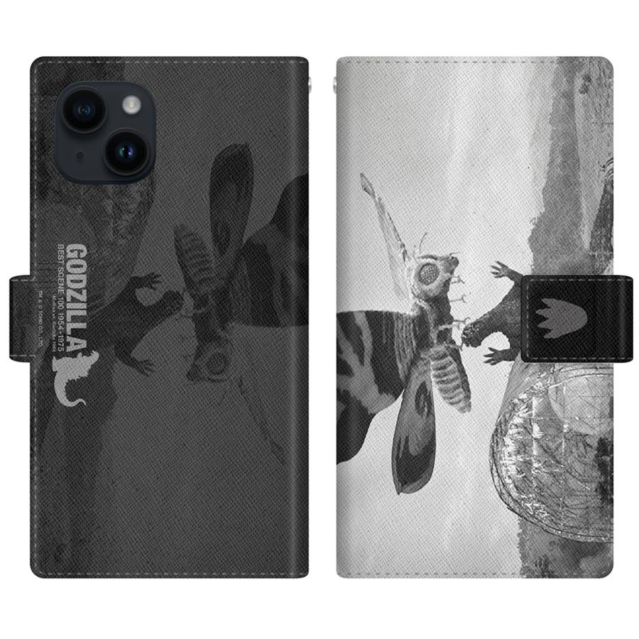 ゴジラ百景 手帳型 ケース レザー 薄型タイプ au その他 モスラ対ゴジラ（1964） 映画 ゴジラ 第4作 - 9518 : THE・百景 公式ストア - 通販 - Yahoo!ショッピング