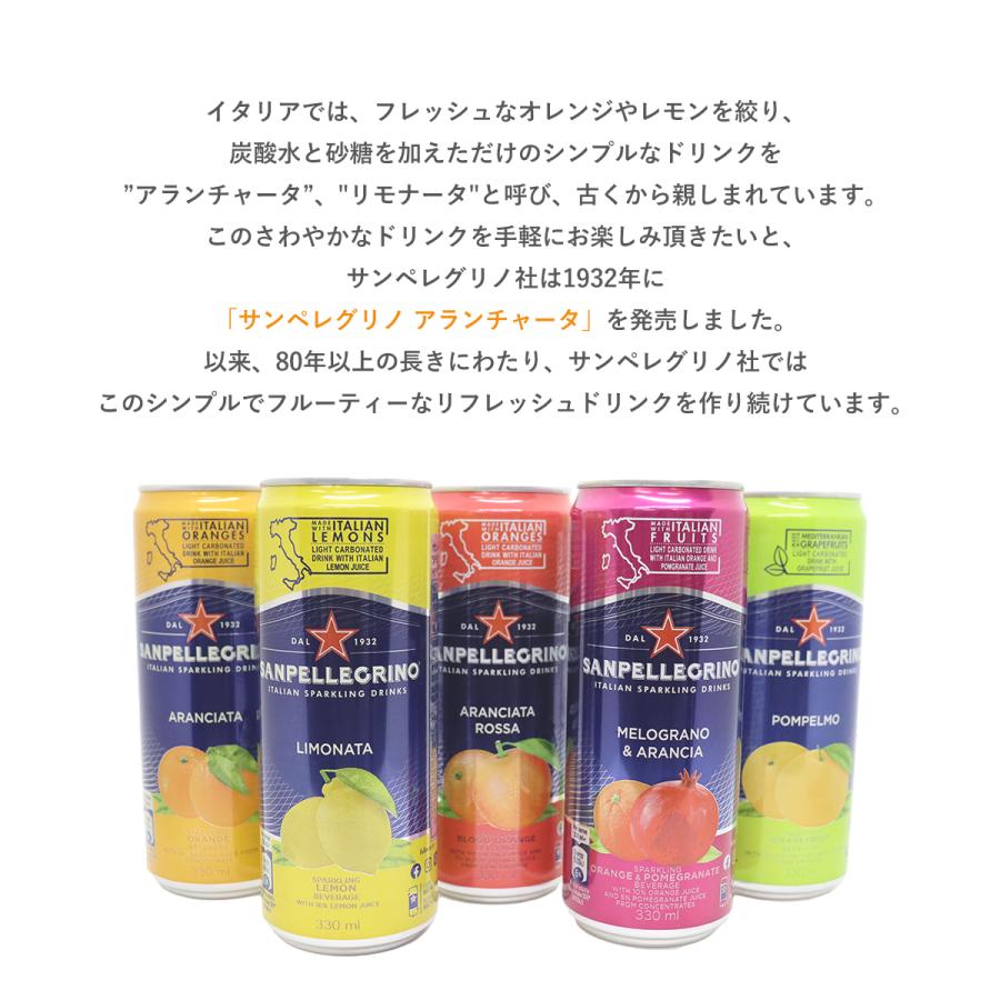 【5種から選べる24缶セット】サンペレグリノ スパークリング フルーツベバレッジ サンペレ 微炭酸 果汁 飲料 オレンジ ブラッドオレンジ ...