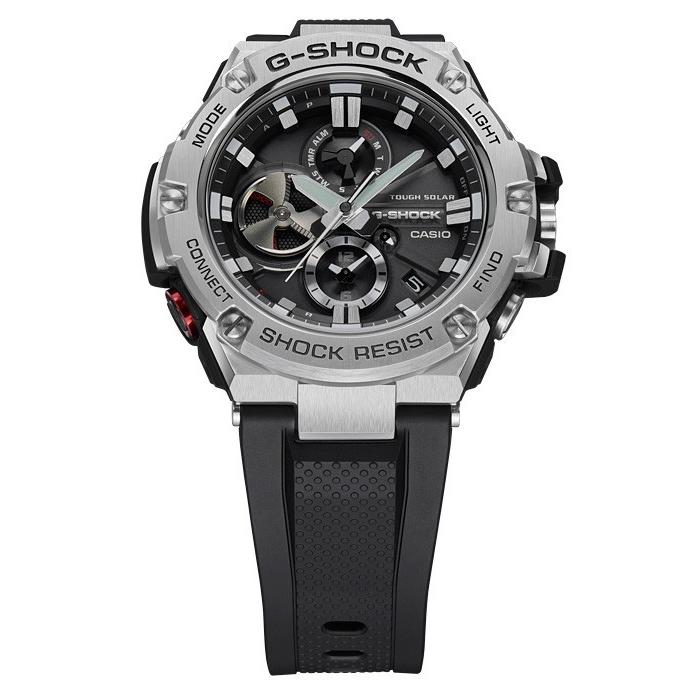 G-STEEL G-SHOCK GST-B100-1AJF メンズ 腕時計 ソーラー ブラック シルバー メタル クロノグラフ カシオ 国内正規品 : ザ・クロックハウス Yahoo!店 ...