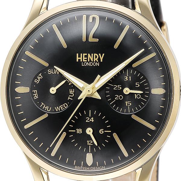 HENRY LONDON（ヘンリーロンドン） ウェストミンスター HL34-MS-0440 レディース 腕時計 クオーツ 革ベルト ブラック ...