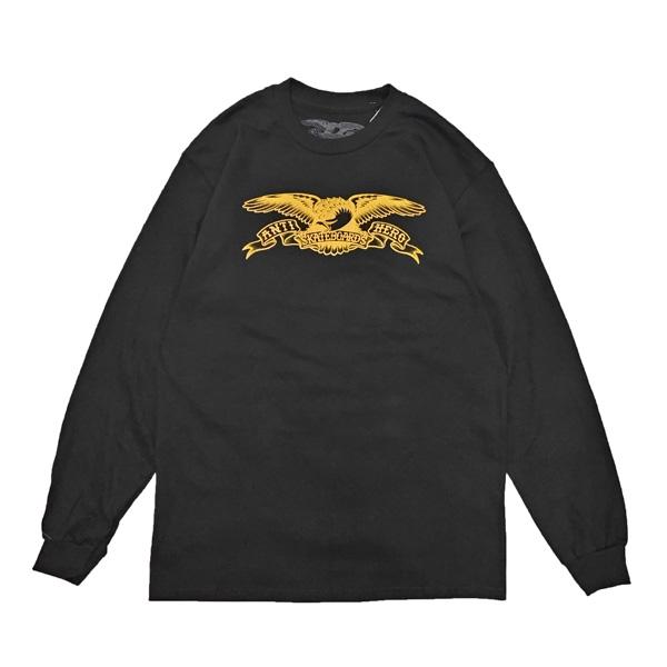 ANTIHERO SKATEBOARDS Tシャツ アンタイヒーロー 長袖 黒 BASIC EAGLE L/S TEE （BLACK） : THE ITAYA - 通販 - Yahoo!ショッピング