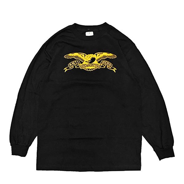 ANTIHERO SKATEBOARDS Tシャツ アンタイヒーロー 黒 長袖 ANTI HERO BASIC EAGLE L/S TEE （BLACK） : THE ITAYA - 通販 ...