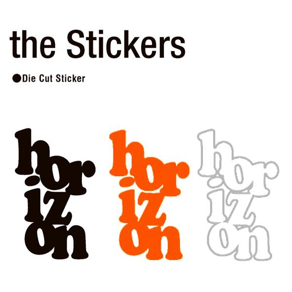 HORIZON ステッカー HORIZON the Stickers Die Cut Sticker (Black Orange White ...