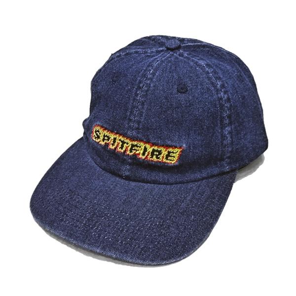 SPITFIRE WHEELS キャップ スピットファイア デニム ブルー CAP ADJ FLAMES SCRIPT STRAP CAP （DENIM） : THE ITAYA - 通販 ...