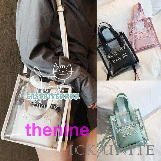 バッグ レディース 夏 ショルダーバック ビニールバック クリアバック 英字ロゴ 海 ビーチ プール リゾート 可愛い おしゃれ 大人 ...