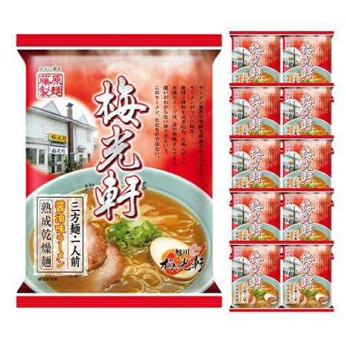 藤原製麺 旭川梅光軒 三方麺醤油 108g×10袋 : The mellow - 通販 - Yahoo!ショッピング