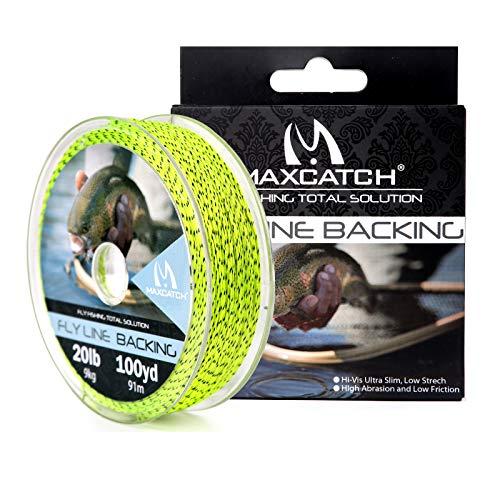 M MAXIMUMCATCH Maxcatchバッキングライン フライフィッシング用100/300yard約90m 20/30lブラック ...