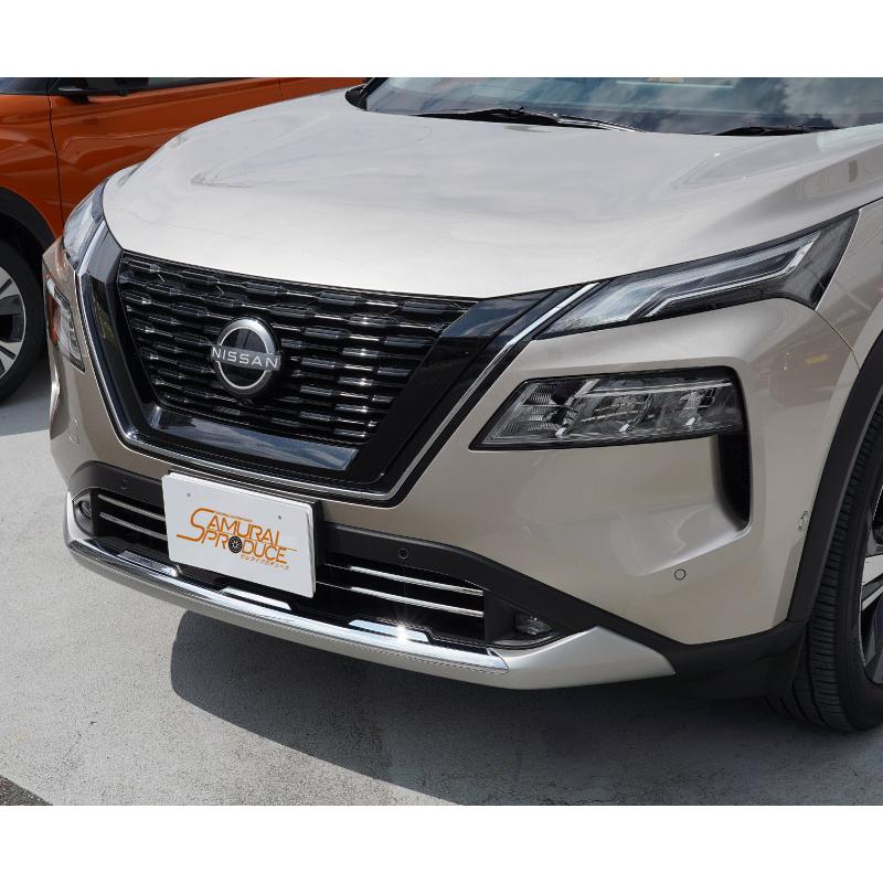 サムライプロデュース エクストレイルT33 フロント ロアグリルガーニッシュ 2P 鏡面仕上げ : カーパーツのサムライプロデュース - 通販 - Yahoo!ショッピング