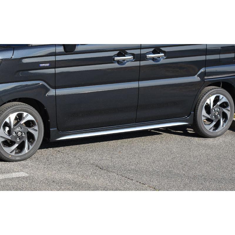 サムライプロデュース スペーシアカスタム MK54S MK94S サイドリップ ガーニッシュ 左右セット 4P 鏡面仕上げ : カーパーツのサムライプロデュース - 通販 - Yahoo!ショッピング