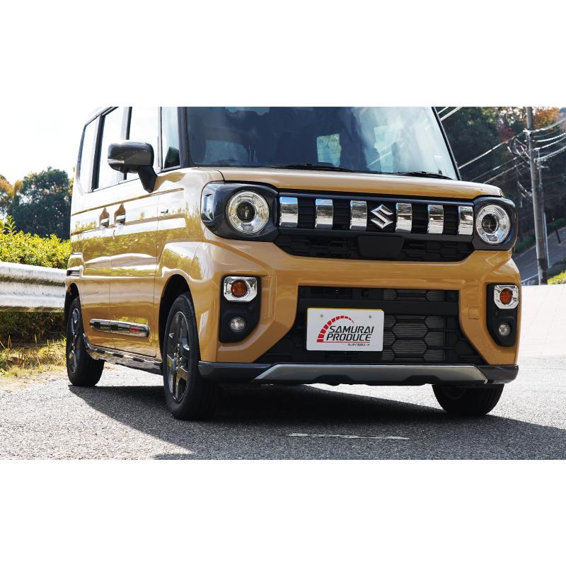 スズキ スペーシアギア マツダ フレアワゴンタフスタイル ポジションランプガーニッシュ 2P メッキ仕上げ 予約/2月28日頃入荷予定 : ab128-01-m : カーパーツのサムライ ...