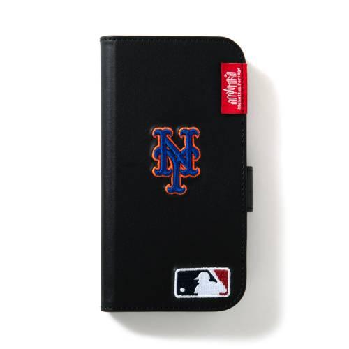 Manhattan Portage MLB Embroidery Book Type Case"NYM" BLACK【iPhone 14/13 ...