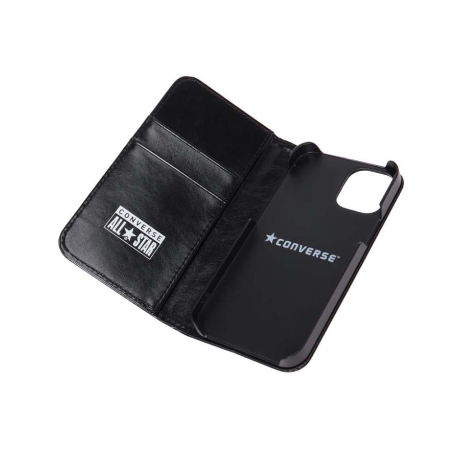 CONVERSE Uncle Patch PU Leather Book Type Case BLACK【12mini対応 ...