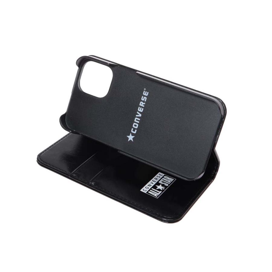 CONVERSE Uncle Patch PU Leather Book Type Case BLACK【12mini対応 ...