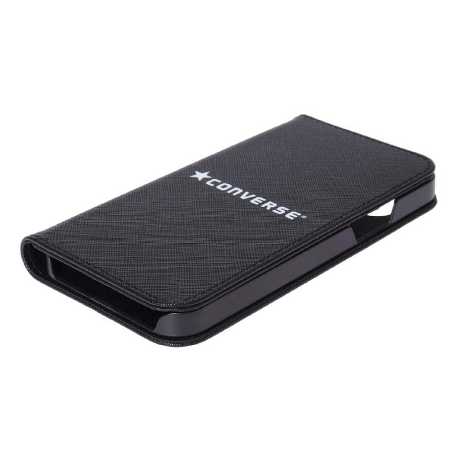CONVERSE（コンバース） CONVERSE Logo PULeather Book Type Case BLACK【iPhone12 ...
