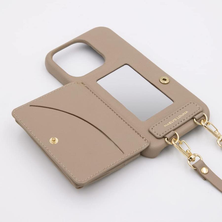 UNiCASE iPhone14/13 ケース MAELYS LOUNA Clutch Ring Case (beige) スマホショルダーケース リング付きポーチ 4573558550779 ...