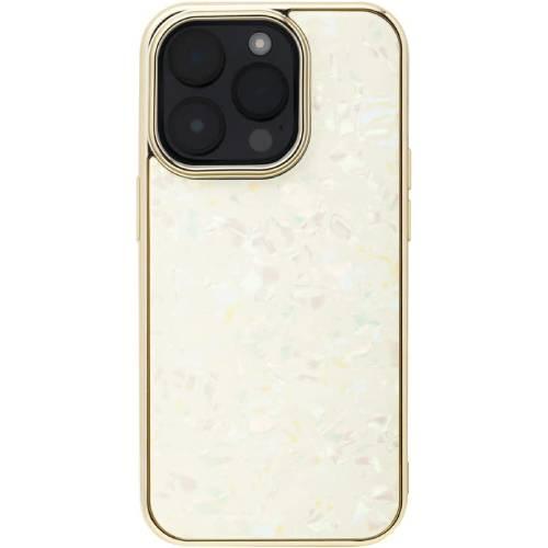 UNiCASE（ユニケース） UNiCASE iPhone14 Pro ケース Glass Shell Case (ゴールド) シェル風 背面 強化ガラス ハードケース ...