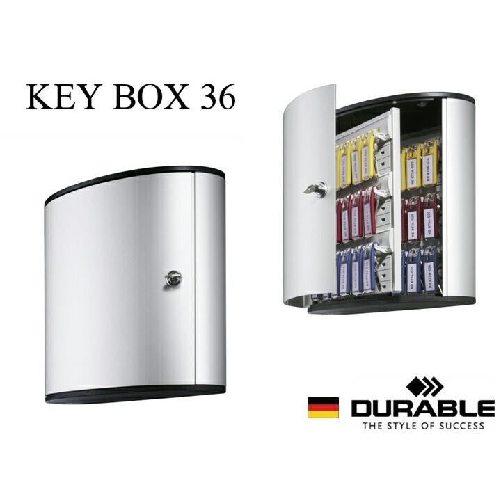 DURABLE KEY BOX 36 デュラブル キーケース キーボックス セキュリティー 海外 輸入 アルミ 壁掛け 鍵 保管 管理 防犯関連グッズ 整理 デザイン キーホルダー ...