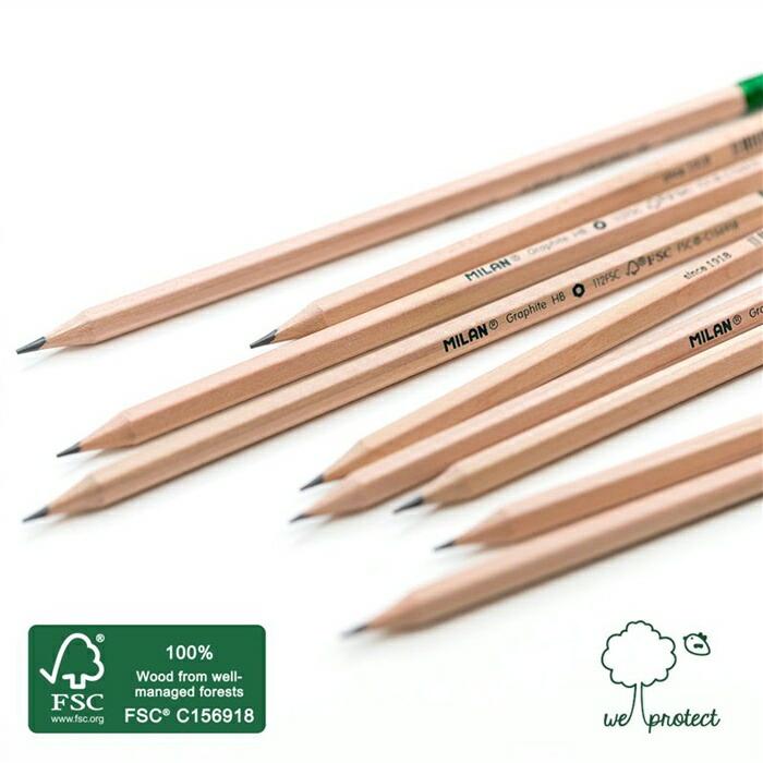 MILAN ミラン グラフィック 鉛筆 HB 12本セット GRAPHITE PENCILI おしゃれ かわいい ヨーロッパ 文房具 文具 ...