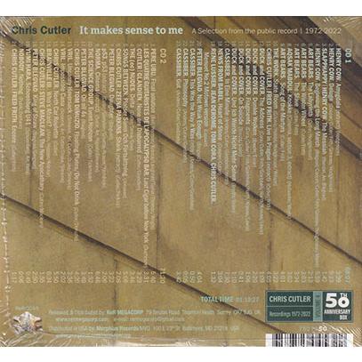CHRIS CUTLER/It Makes Sense To Me(2CD) (1972-2022/Comp.) (クリス・カトラー/UK ...