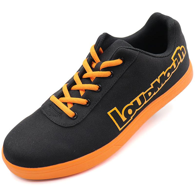 LOUDMOUTH ラウドマウス 2025 ユニセックス スパイクレス ゴルフシューズ ビッグロゴ ブラック×オレンジ LM-GS0005 765983(946) 25SS Loudmouth ...