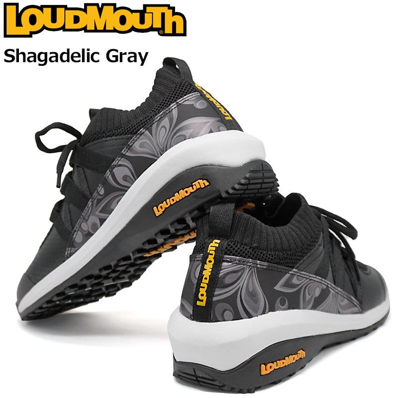 LOUDMOUTH（ラウドマウスゴルフ） ラウドマウス メンズ スパイクレス ニット ゴルフシューズ シャガデリックグレー LM-GS0003 ...