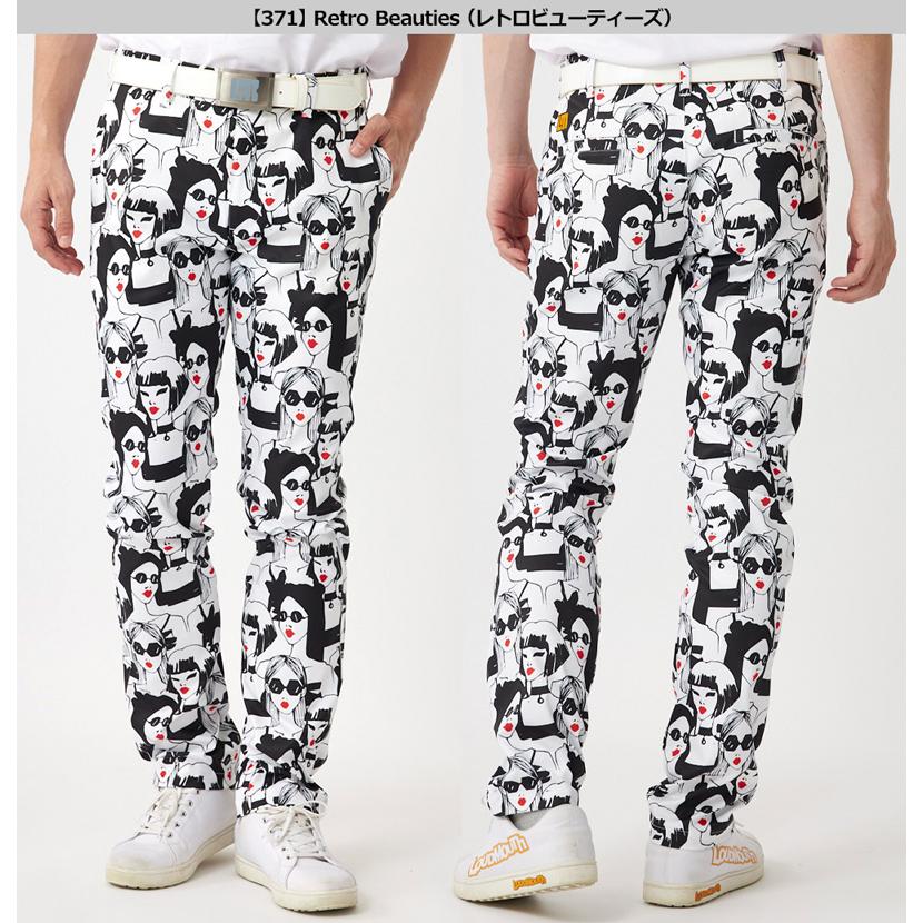 ラウドマウス メンズ ロングパンツ ストレッチ UVカット 773300 3WF2 Loudmouth ゴルフウェア ゴルフパンツ 派手 個性 ...