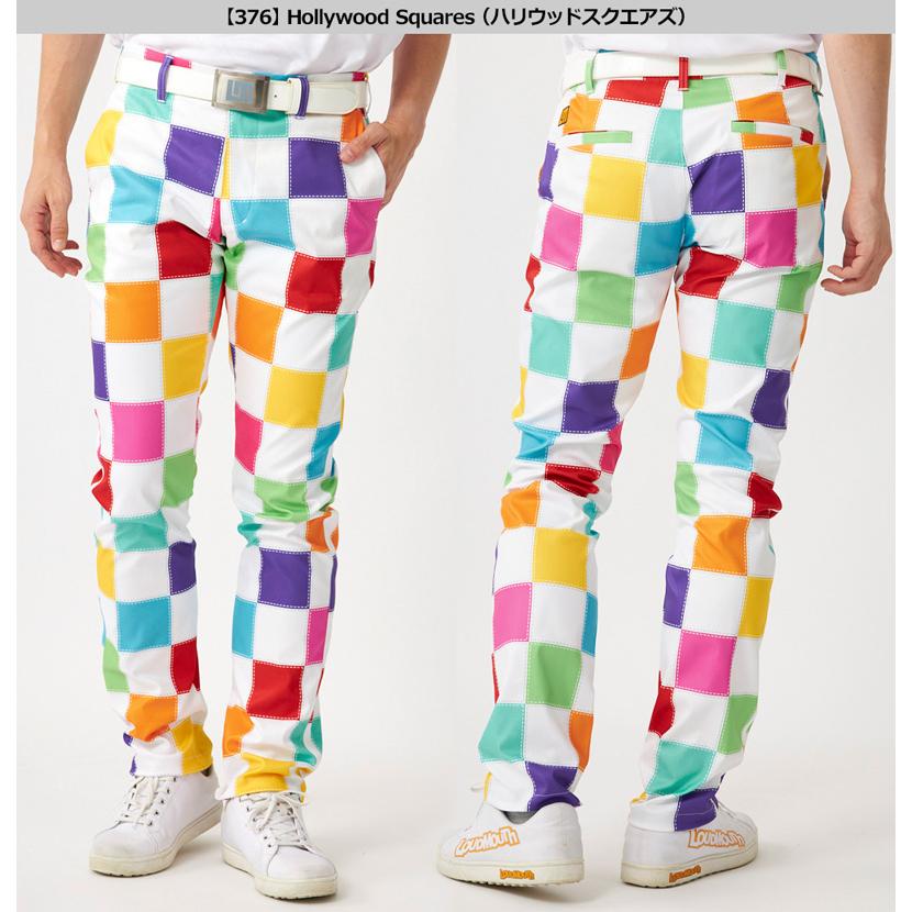 ラウドマウス メンズ ロングパンツ ストレッチ UVカット 773300 3WF2 Loudmouth ゴルフウェア ゴルフパンツ 派手 個性 ...