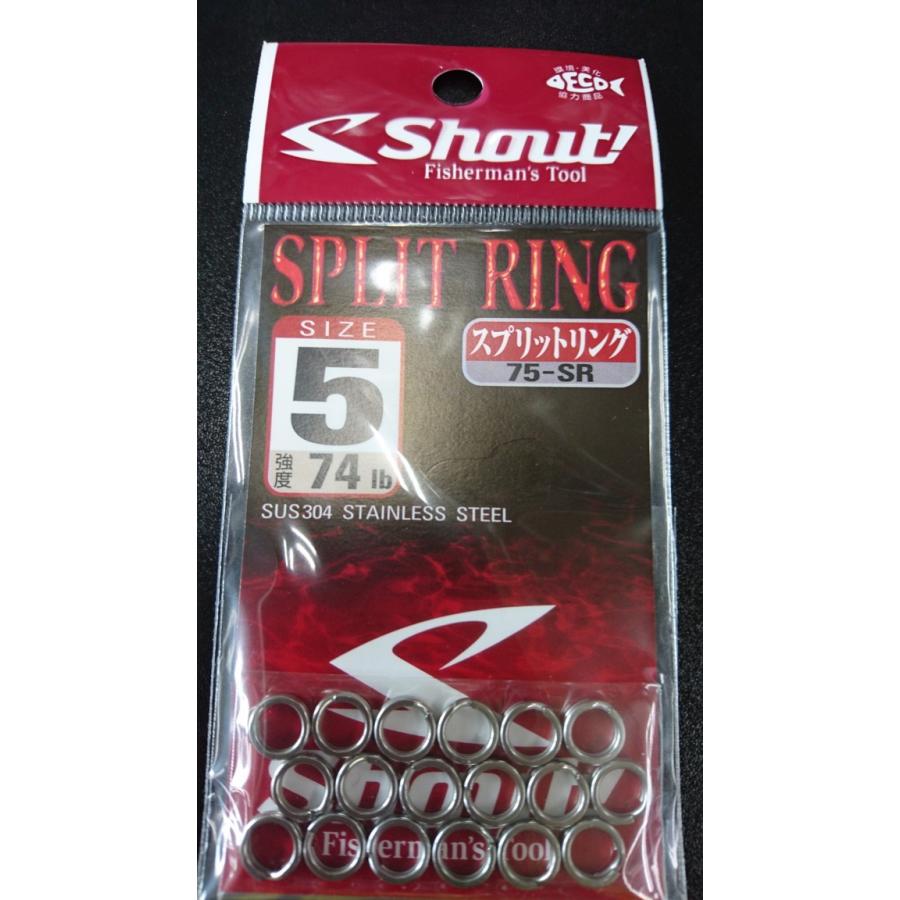 Shout! シャウト！/Shaut！ スプリットリング ＃5 強度74LB 入数18 75-SR : 東北丸 - 通販 - Yahoo!ショッピング