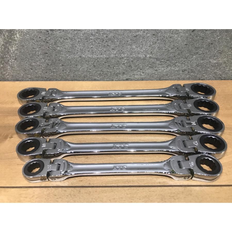 A-c314【中古品】KTC ラチェットめがねレンチセット【5本組】TMR105（両頭首振りタイプ）MR1-0810F〜MR1-1417F : ティー・エイチ・エヌ - 通販 - Yahoo ...